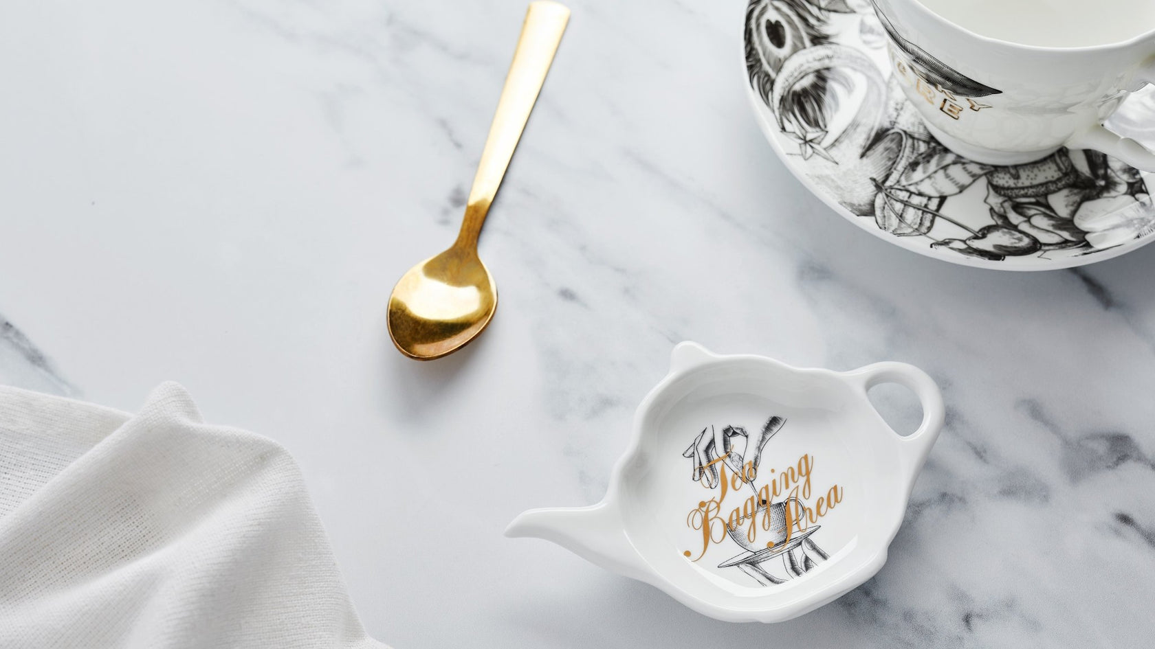 'Tea Bagging Area' Tea Tidy – Cheeky Mare